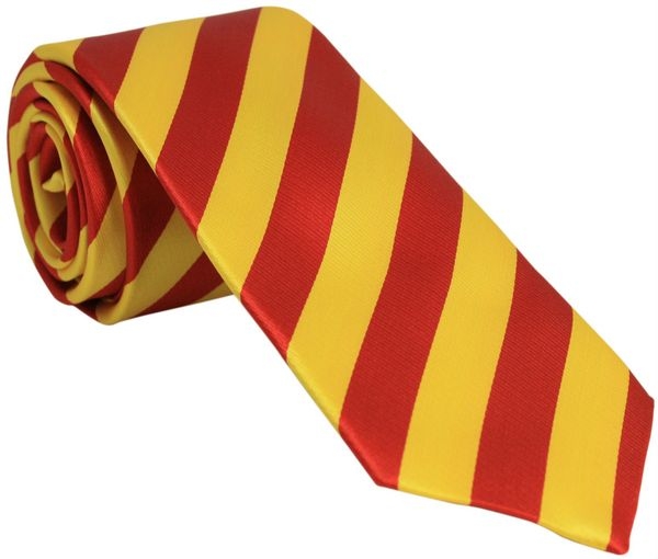 Red and Yellow Silk Tie | With Free And Fast UK Delivery
